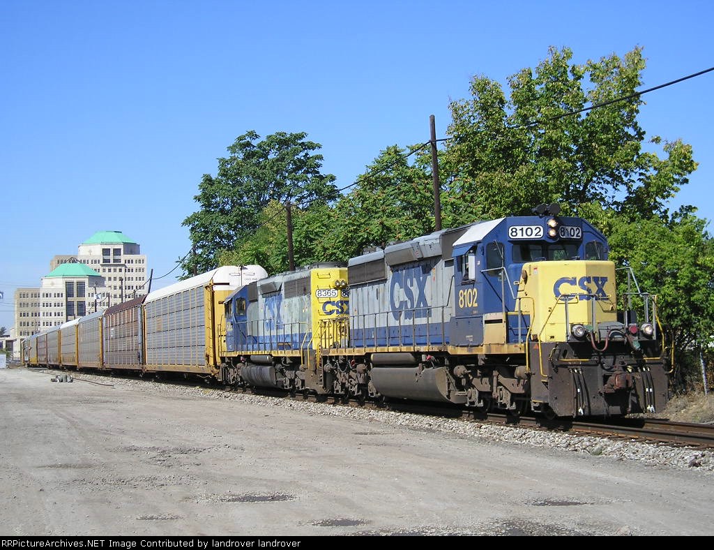 CSXT 8102 On CSX Q 227 Eastbound